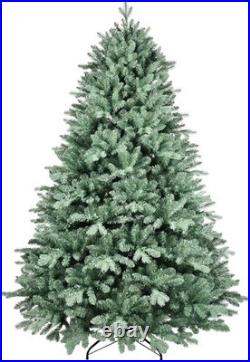 7FT Artificial Spruce Christmas Tree 2520 PE&PVC Branch Tips Metal ...