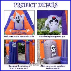 Halloween Inflatables 10FT Castle Haunted House Arch Archway with Ghost ...