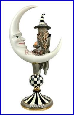 Mackenzie-Childs Courtly Spellbound Witch On a Moon With Pumpkin 21 New ...