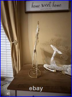 Pier 1 Capiz and Metal Reindeer Set Rare Vintage Glitter EUC ...